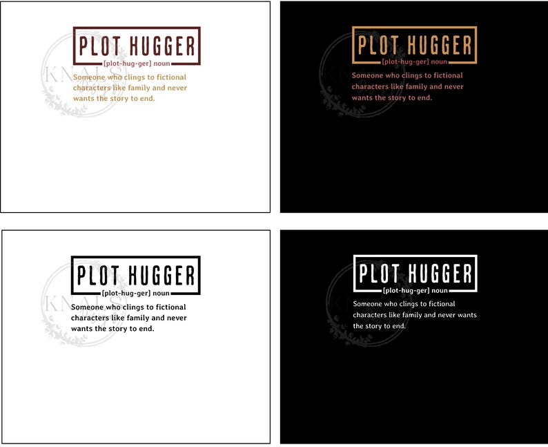 Plot Hugger Definition PNG Clipart: Book Lover Gift (digital Download ...