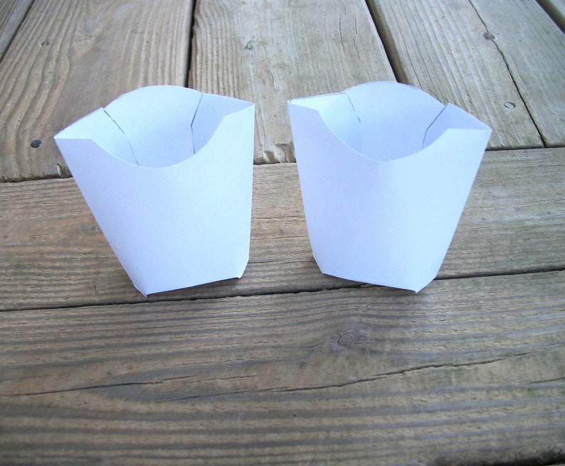 Printable Blank French Fry Carton Favor Gift Box Template - Etsy