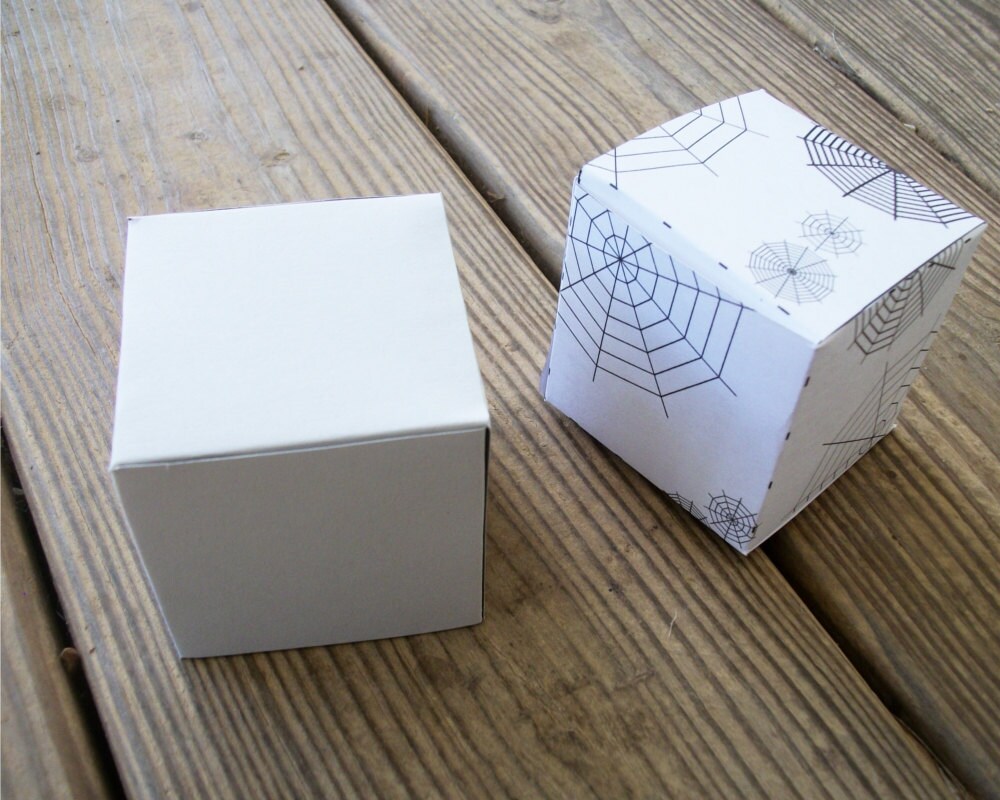 Large Printable Cube Box Template All Occasion Favor Box PDF PNG and ...