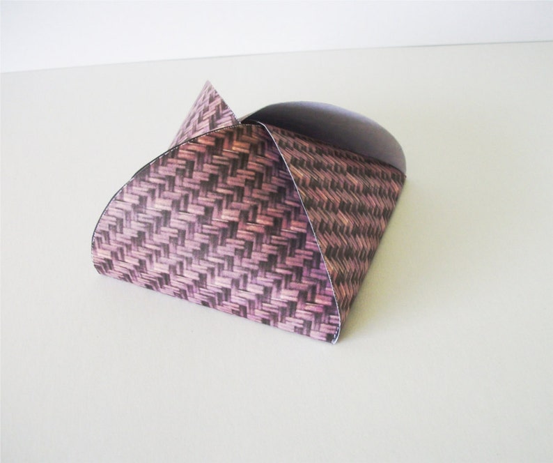 Printable Gift Box Woven Wicker Basket Party Favor Box Bon Bon Style - Etsy