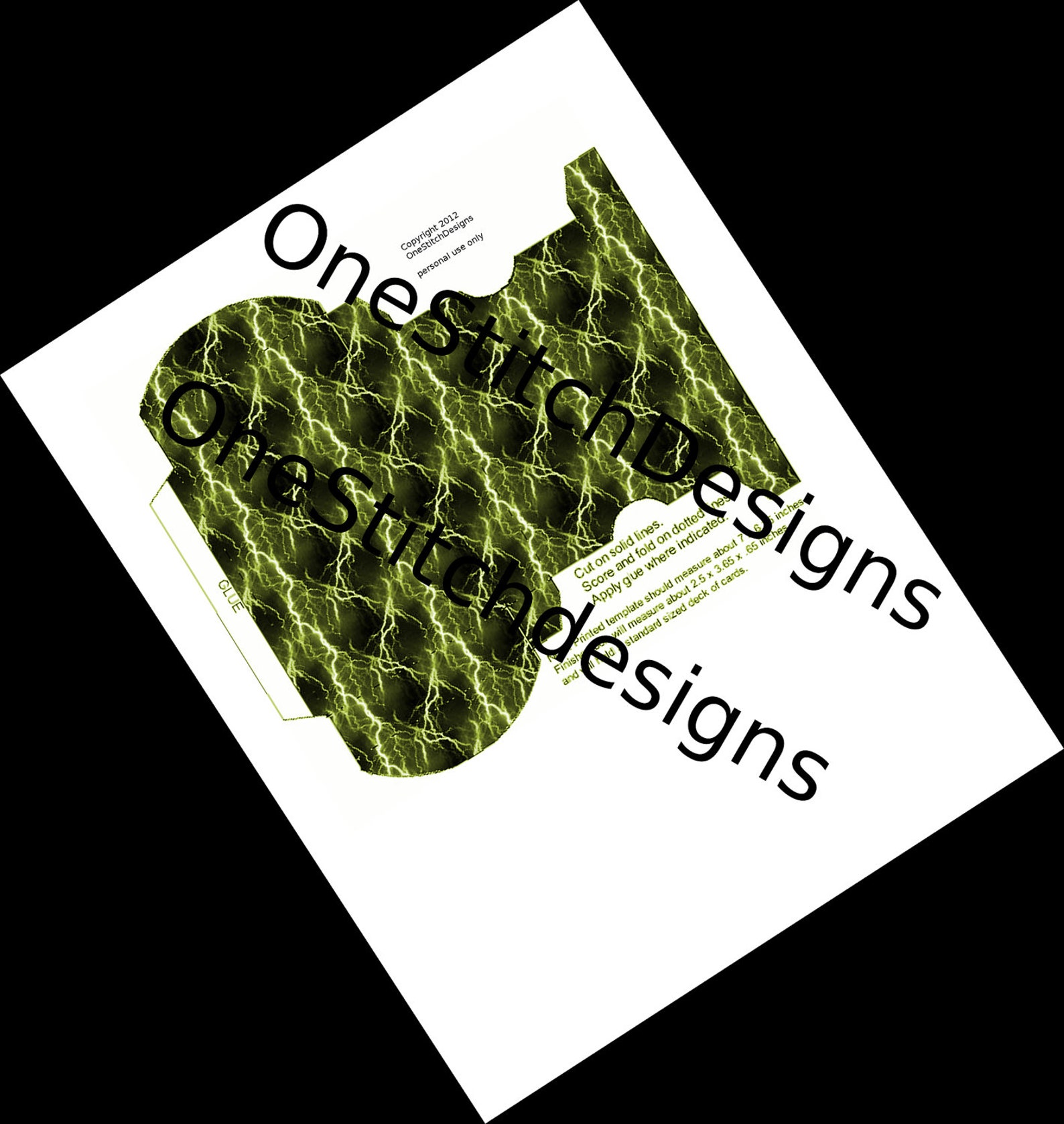 Printable Playing Card Favor Box Yellow Gift Box DIY - Etsy