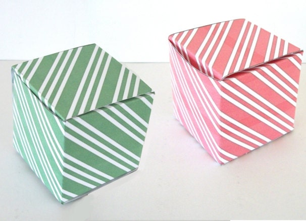Printable Christmas cracker Shape Gift Box Favor Boxes Green Spearmint ...