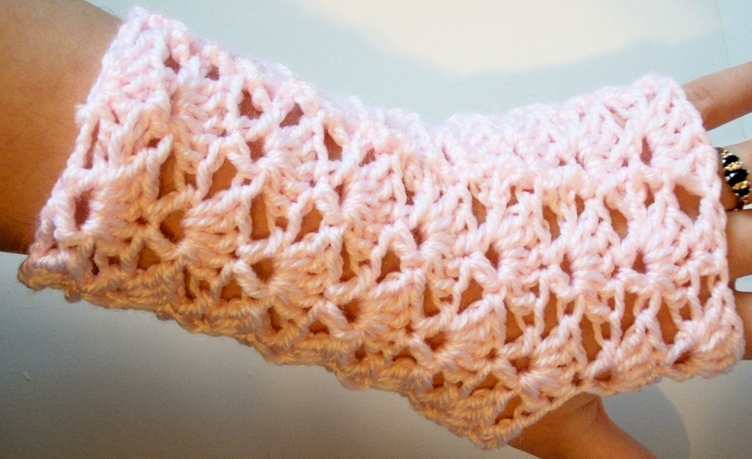 PDF Gloves Crochet Pattern Lace Shell Fingerless Gloves - Etsy