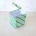 Red and Green Stripes Gift Box Printable Cube Favor Boxes Green ...