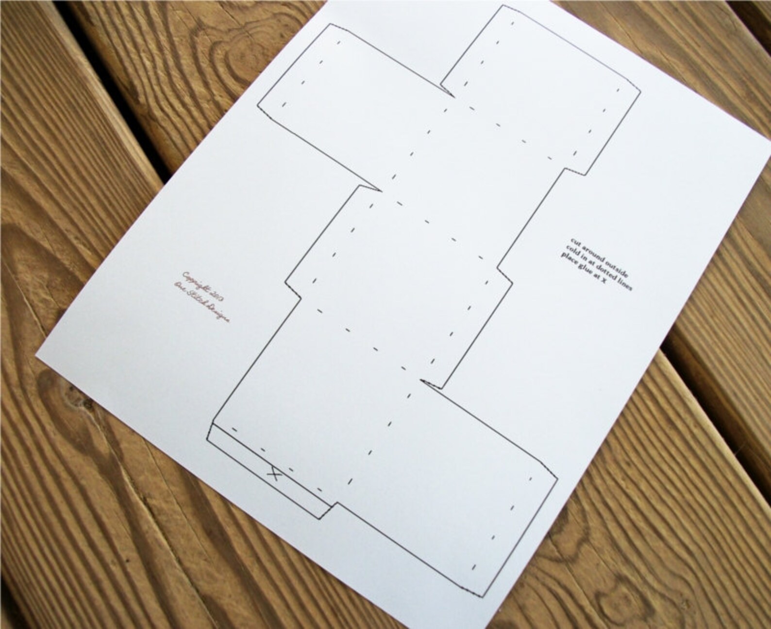 Large Printable Cube Box Template All Occasion Favor Box PDF PNG and ...