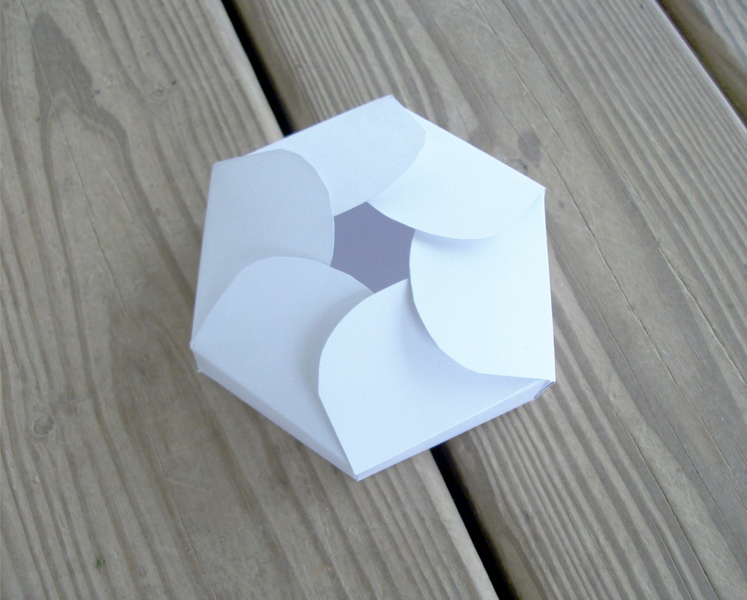 Printable Gift Box Hexagon Petals Wedding Favor Box Template Digital - Etsy