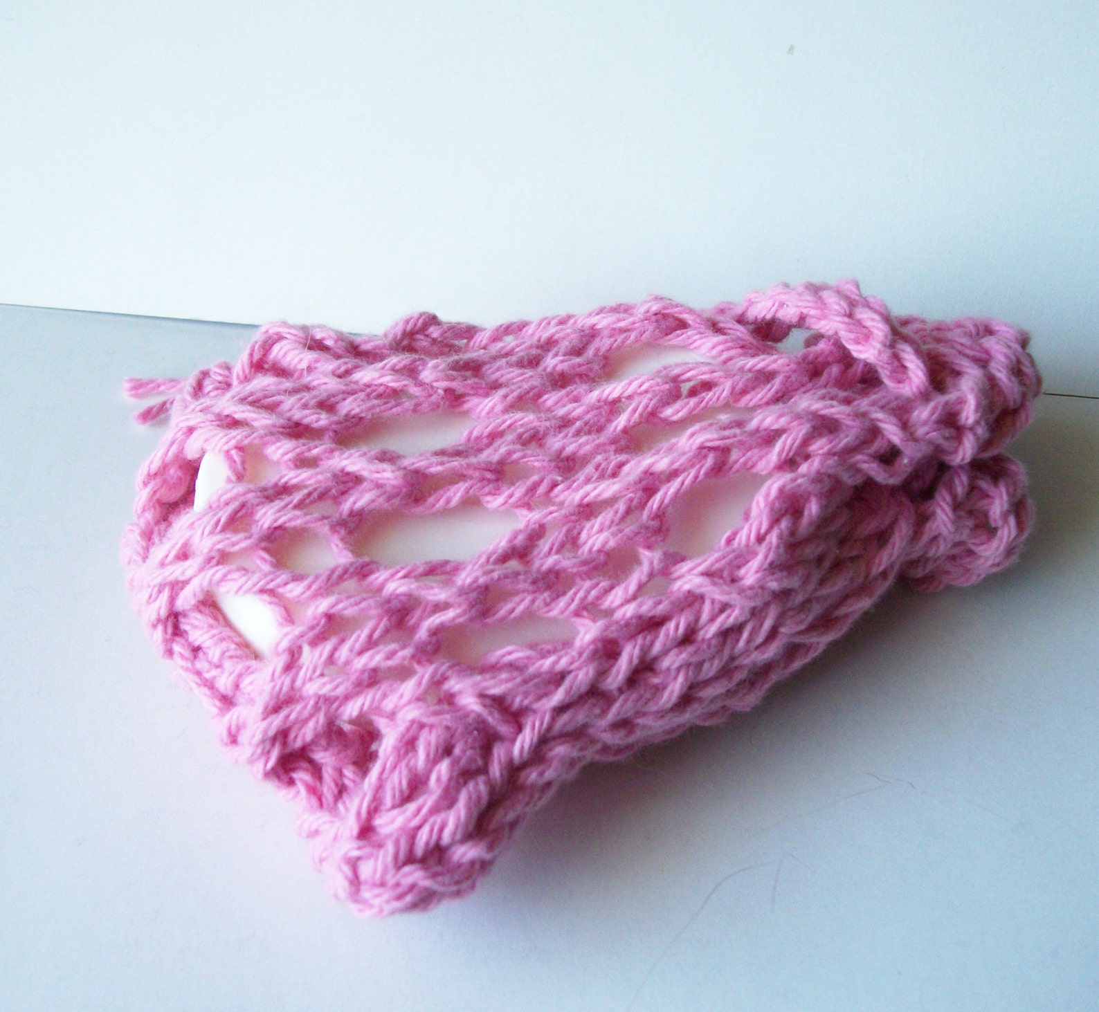 PDF Knitting Pattern: Knit Mesh Soap Saver- 2 Versions in 1 Drawstring ...