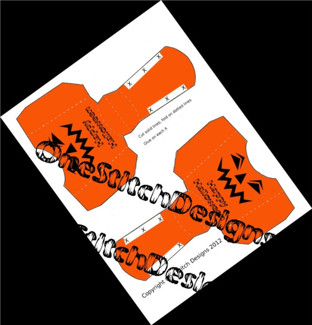 DIY Happy Halloween Printable Jack O Lantern French Fry Carton Favor ...