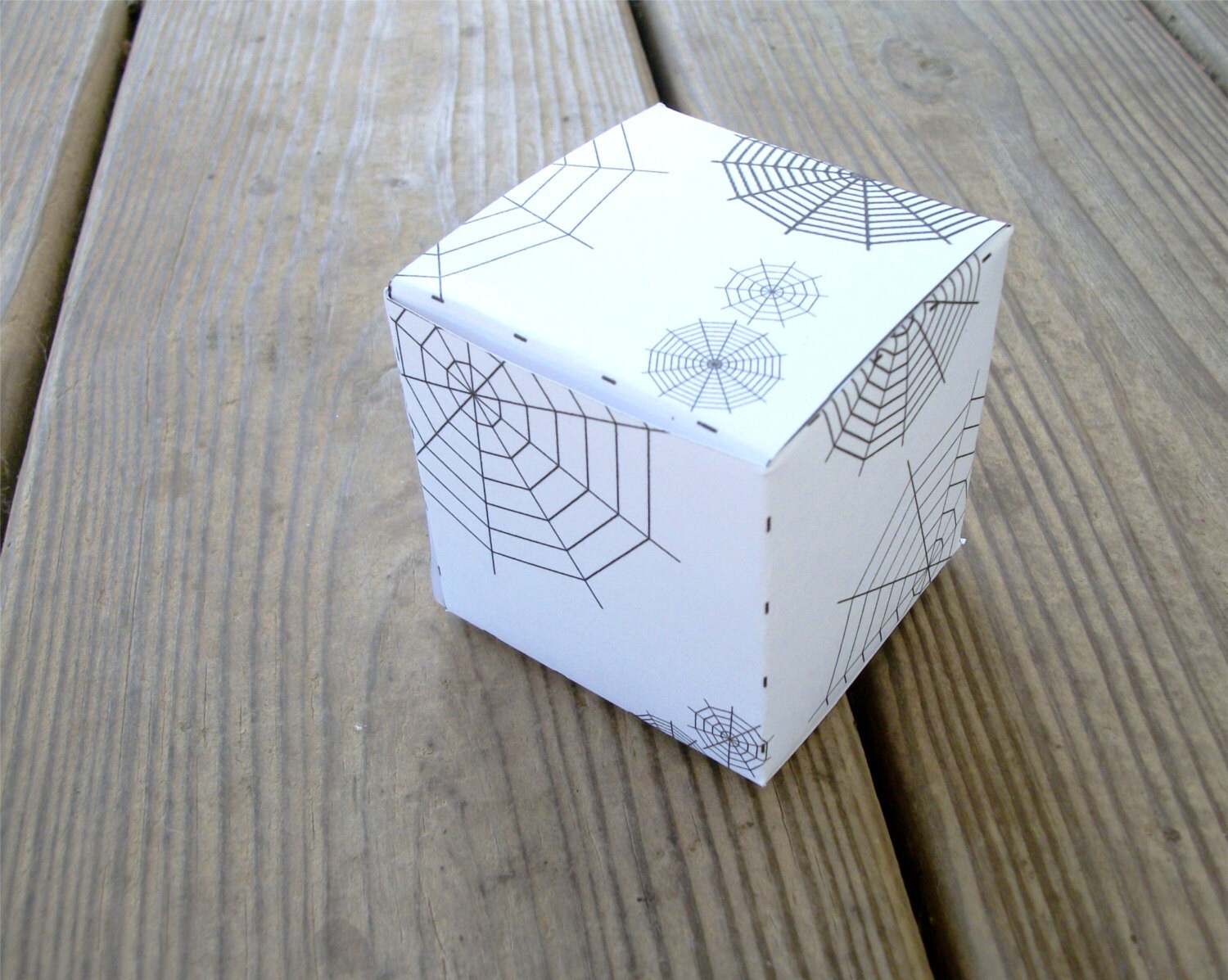 DIY Halloween Printable Cube Favor Box Goth Wedding Favor Box Gothic ...