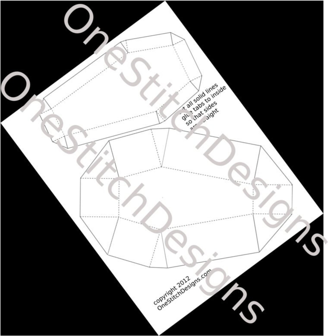 Coffin Printable Halloween Favor Box Blank Template DIY Halloween Goth ...