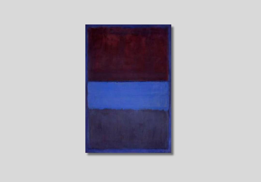 Mark Rothko: No.61 (rust and Blue) Canvas Art Print20 - Etsy