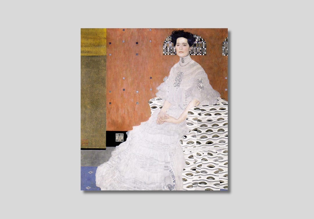 Gustav Klimt - Fritza Riedler Portrait : Art Print. Canvas Wall Decor ...