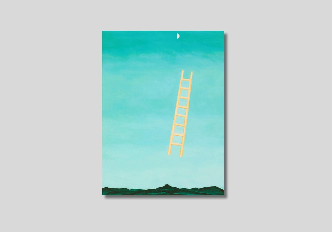 Georgia O'keeffe - Ladder to the Moon : Canvas Art Print - Etsy