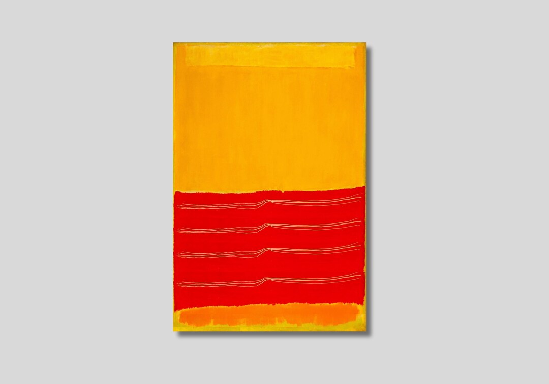 Mark Rothko : No 5 - No 22 Red and Yellow Canvas Art Print - Etsy