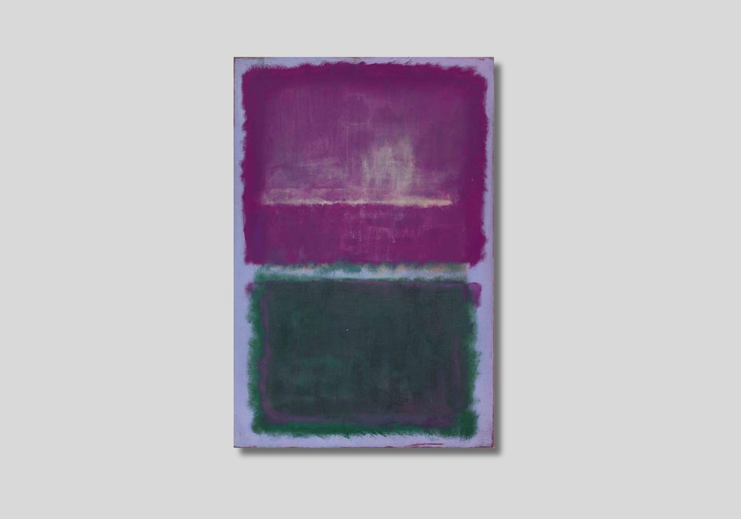 Mark Rothko : Untitled Lavender and Green - Canvas Art Print - Etsy