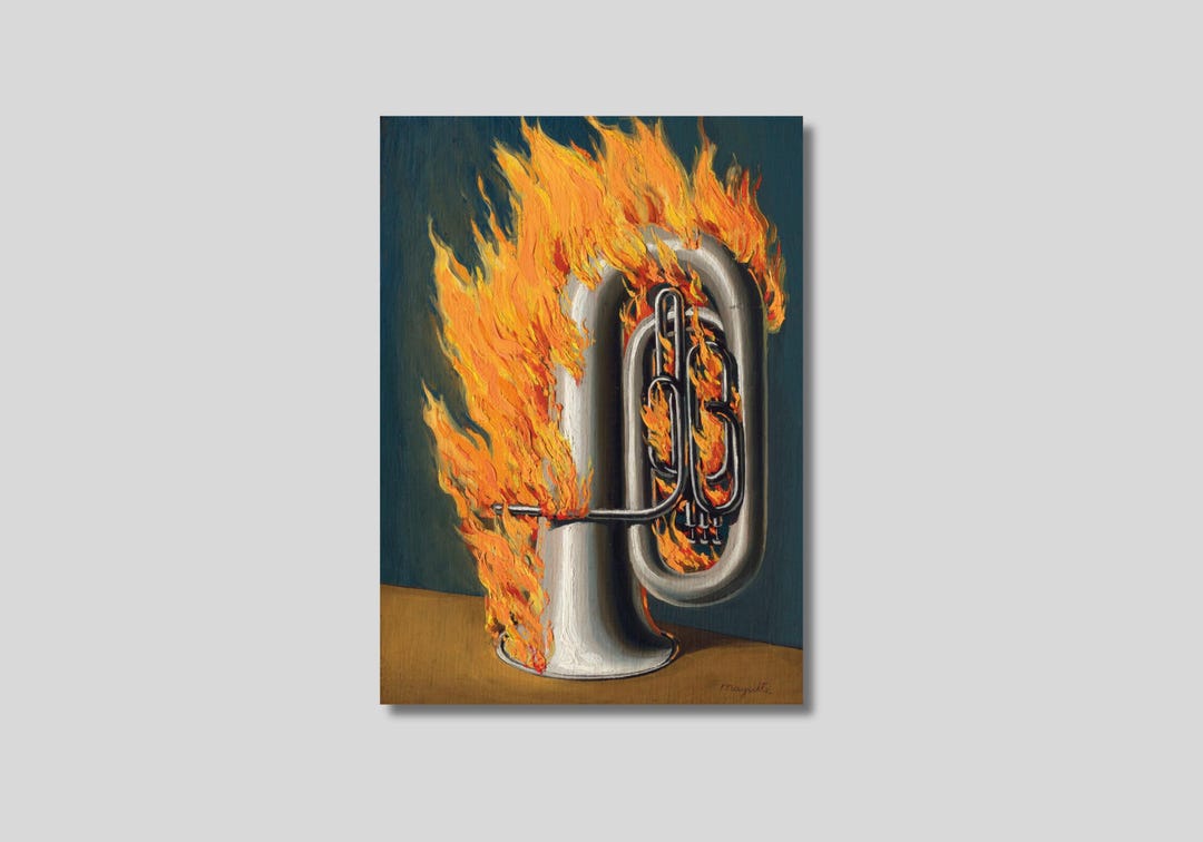 Rene Magritte - the Discovery of Fire . Canvas Wall Art,11 - Etsy