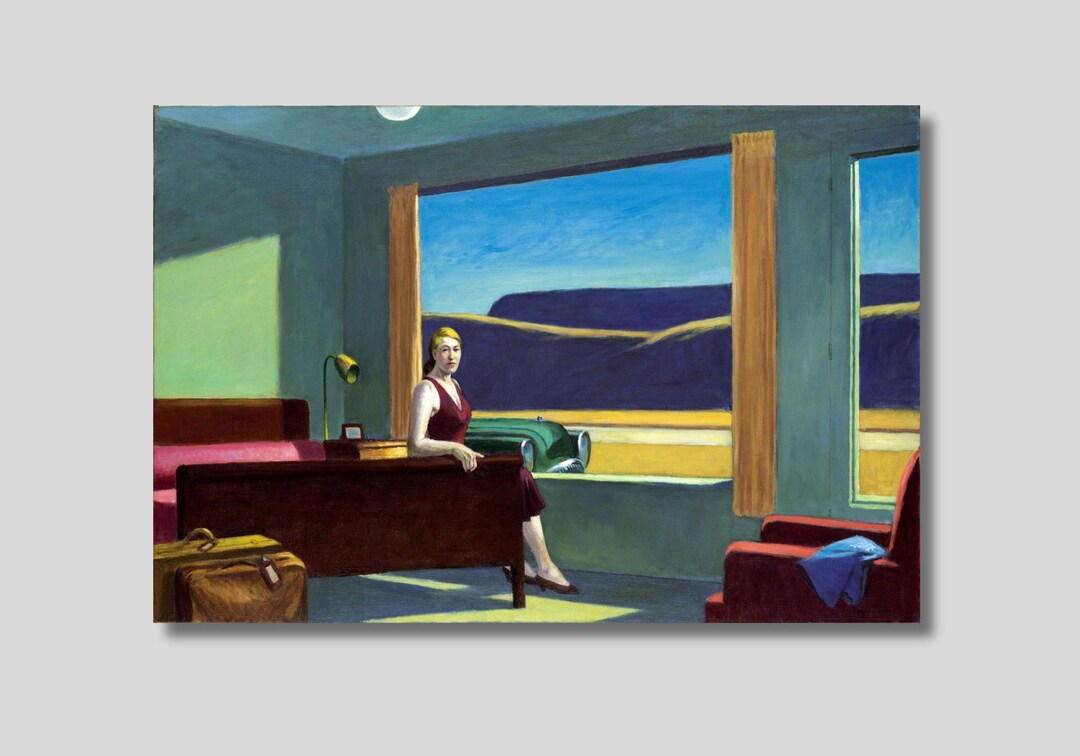Edward Hopper - Western Motel : Canvas Art Print - Etsy