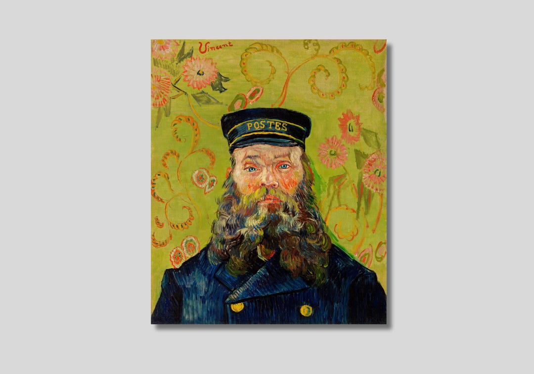 Vincent Van Gogh: Portrait of the Postman Joseph Roulin - Canvas Art ...