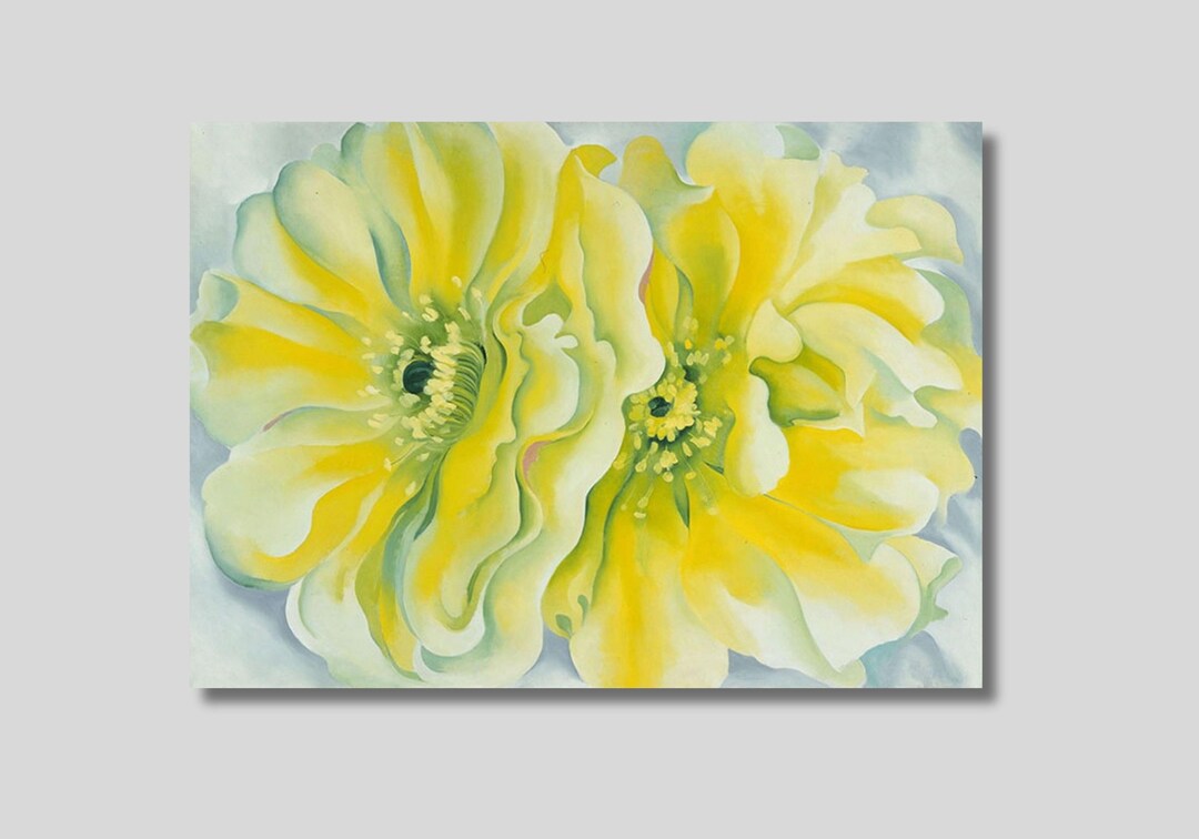 Georgia O'keeffe Yellow Cactus (1929) , Canvas Art Print - Etsy