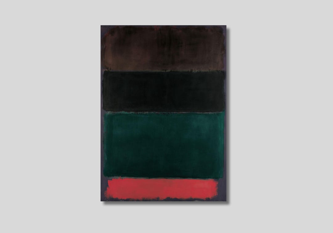 Mark Rothko : Brown, Black, Green, Red Canvas Art Print - Etsy