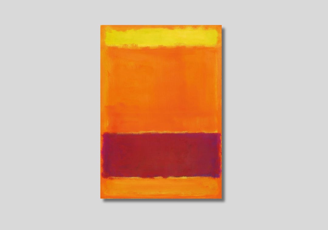 Mark Rothko : Orange Red Yellow Canvas Art Print - Etsy