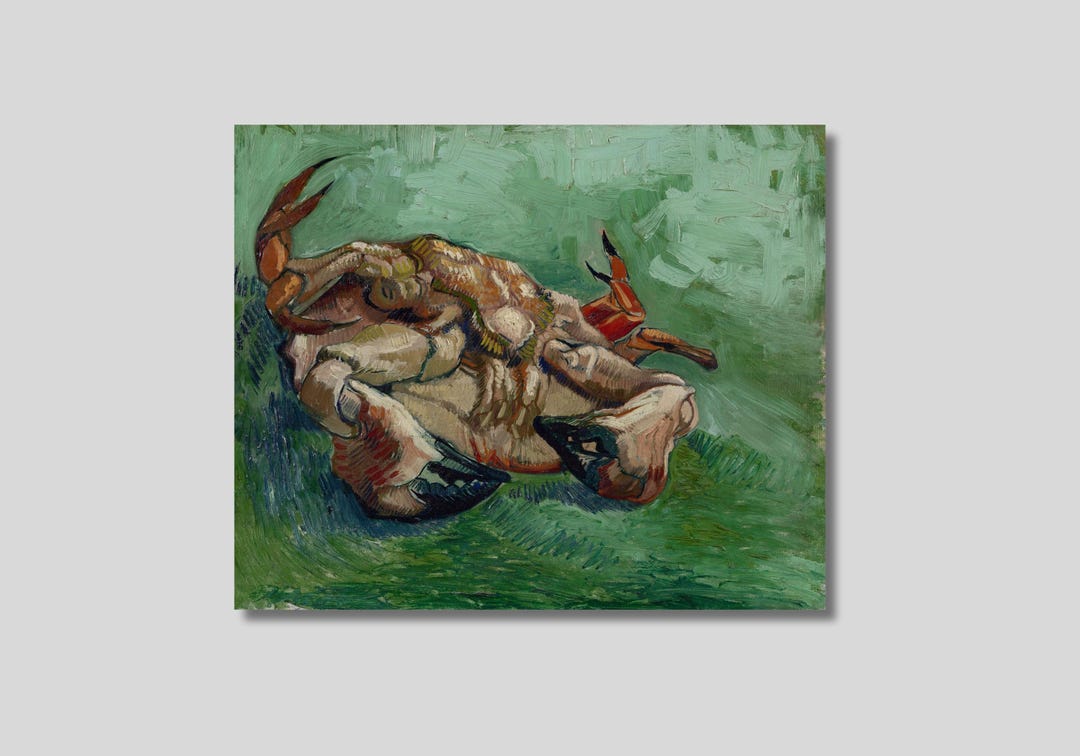 Vincent Van Gogh : Crab on Its Back - Canvas Art Print - Etsy