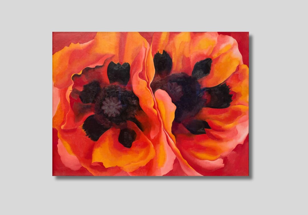 Georgia O'keeffe Oriental Poppies , Canvas Art Print - Etsy