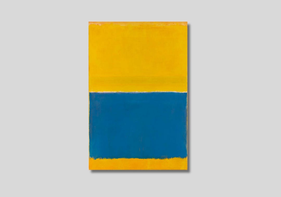 Mark Rothko : Untitled Yellow & Blue Canvas Art Print - Etsy