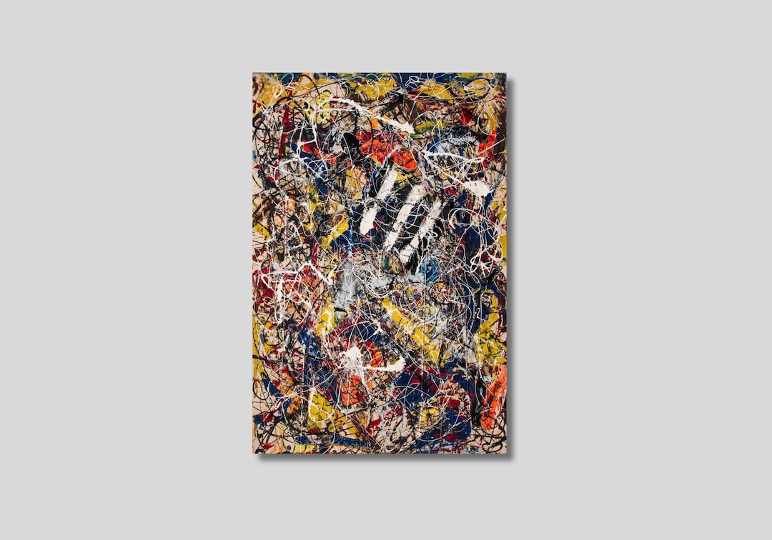 Jackson Pollock - Number 17A Canvas Art Print: Abstract Canvas Wall ...