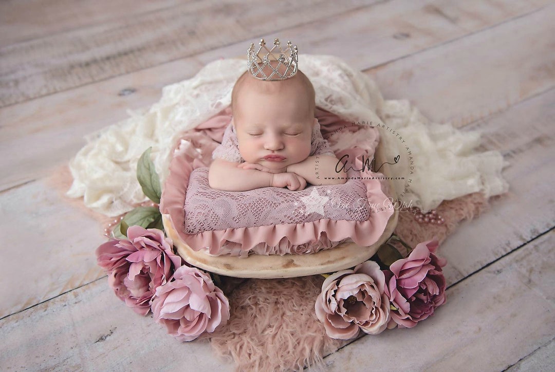 Baby Crown Headband, Silver Crown, Princess Crown, Rhinestone Crown ...