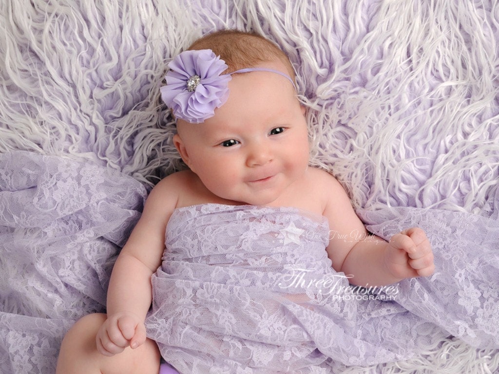Purple baby elastic headband baby headband infant headband | Etsy