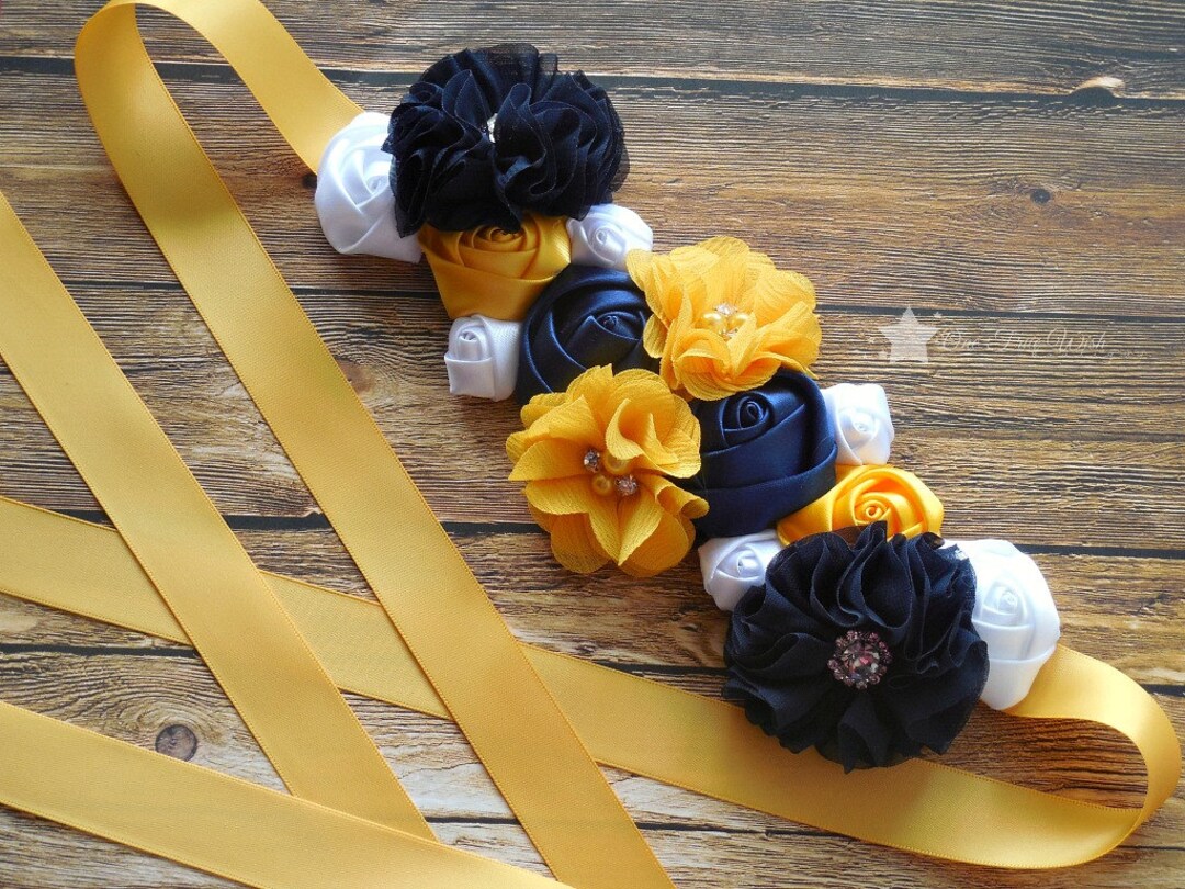 WVU Baby, Maternity Sash, Blue and Gold, Pregnancy Sash, Wvu Newborn ...