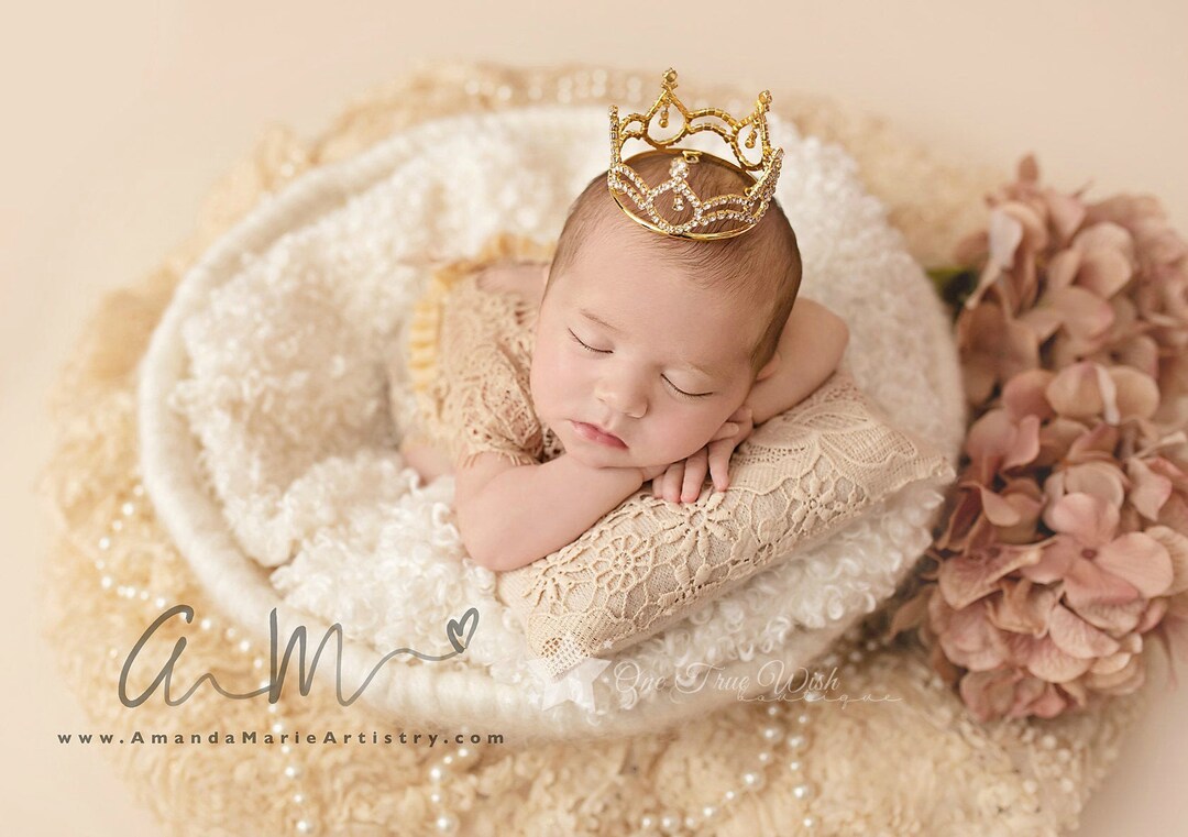 Baby Crown Headband Gold Crown Princess Crown Rhinestone - Etsy
