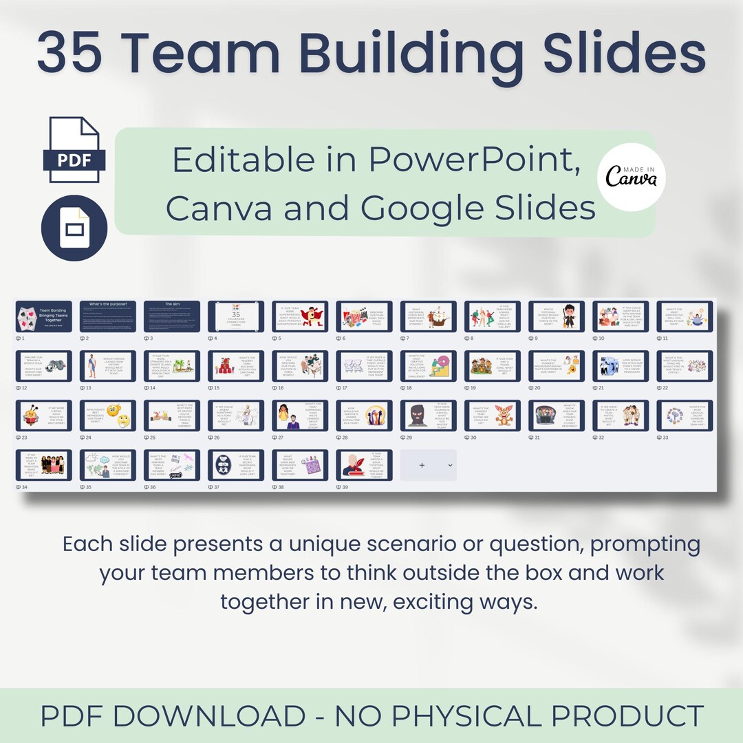 35 Team Building Questions Slides for Work – Icebreaker Activities for ...