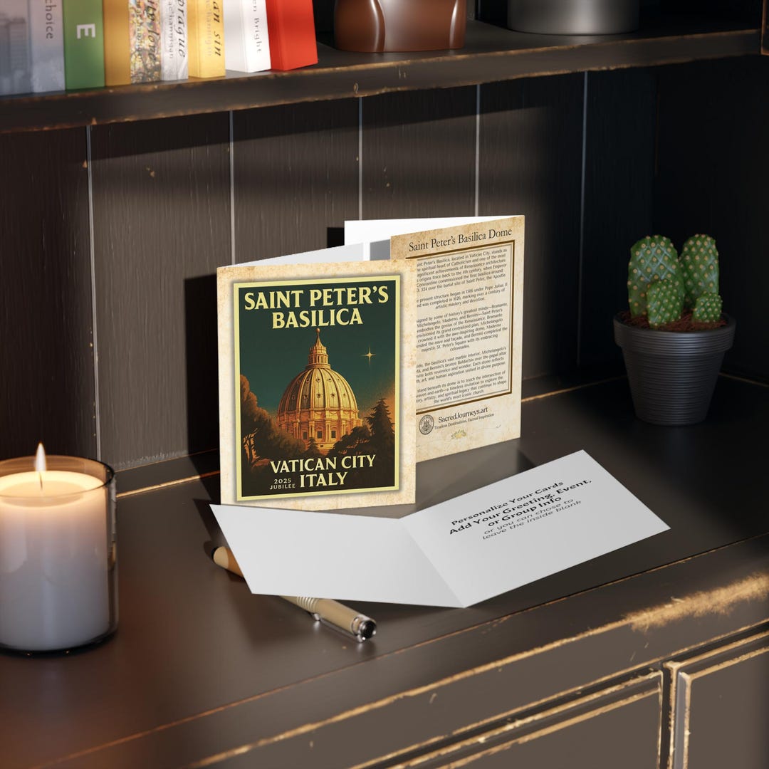 Saint Peter's Basilica Done Vatican City | Greeting Cards | Historical ...