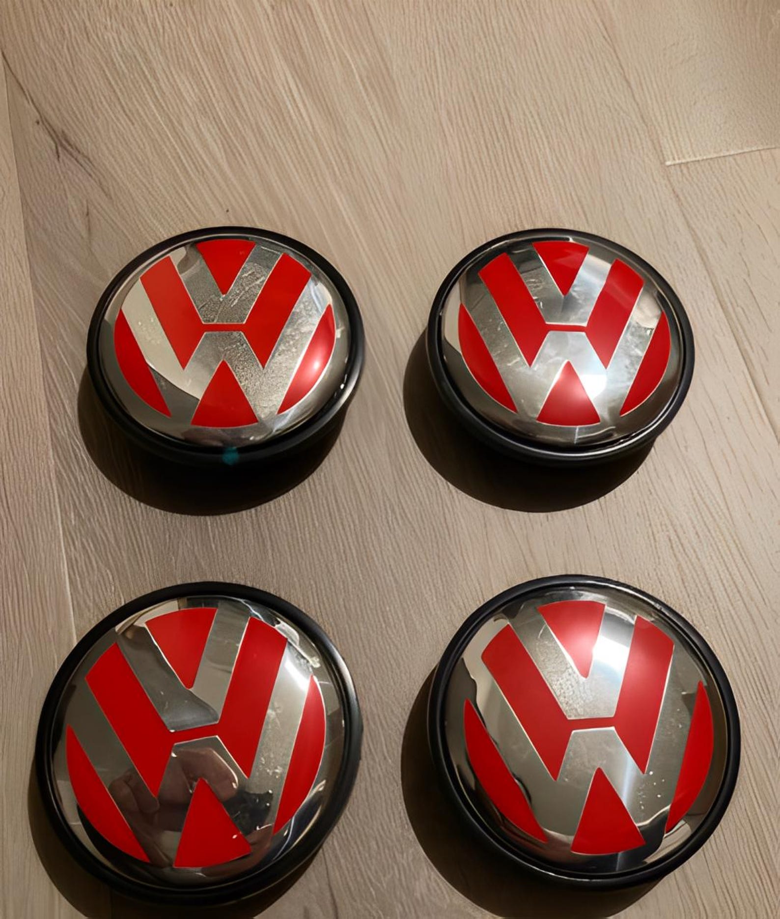 Set of 4 Volkswagen Wheel Center Caps, Alloy Hub Badge - Etsy