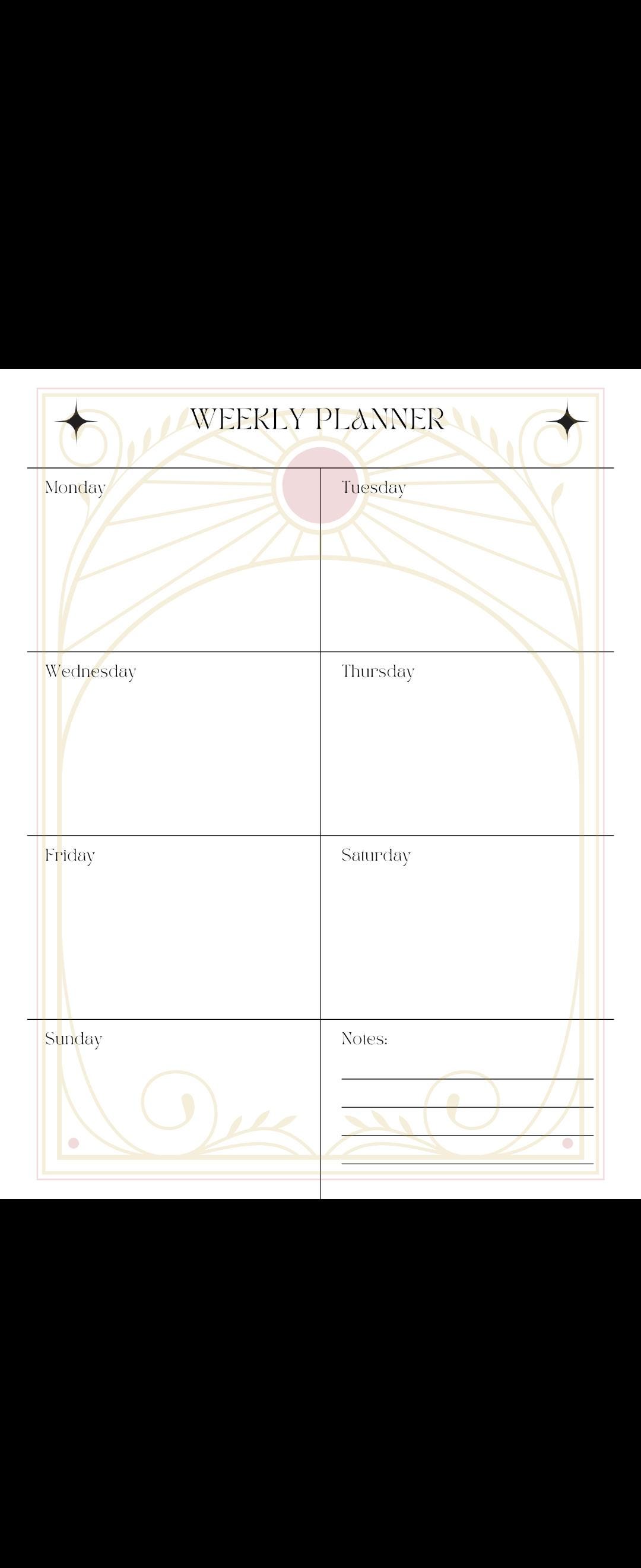 PRINTABLE Weekly Planner [PLN1] - Etsy