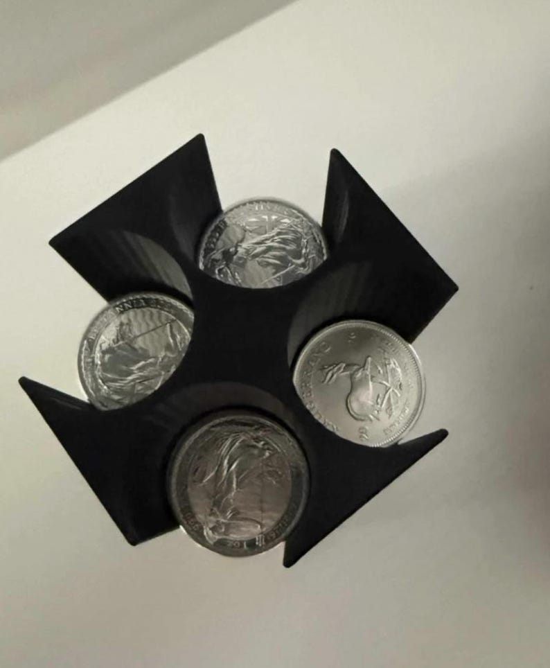 100 Oz Silver Coin Storage Box – Holds 25×4 (100) 1oz Coins – Removable ...