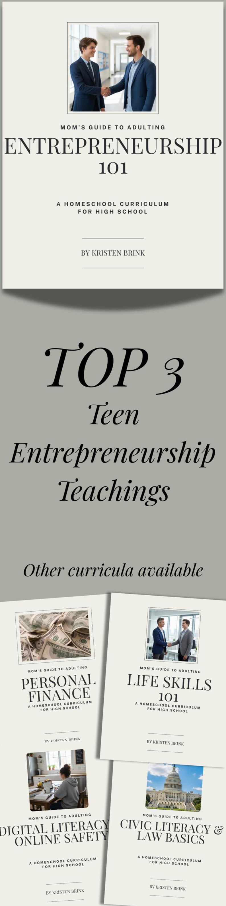 Entrepreneurship High School Curriculum Semester Elective Course ...
