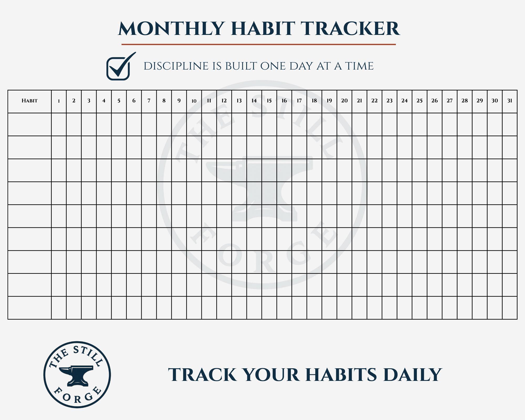 Discipline Planner Bundle: Habit Tracker, Weekly Plan, 30-day Challenge ...