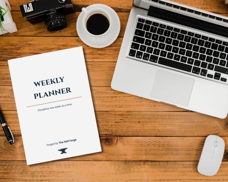 Weekly Planner | Printable Discipline Journal | A4 + US Letter PDF ...