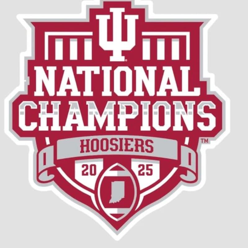 Indiana Football Decal - Etsy