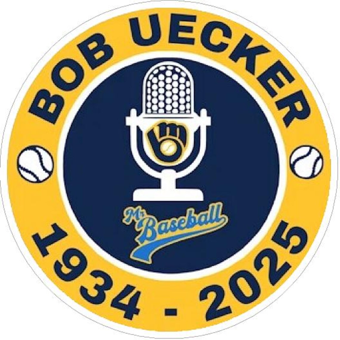 Bob Uecker Mr. Baseball Tribute Vinyl Decal Sticker - Etsy
