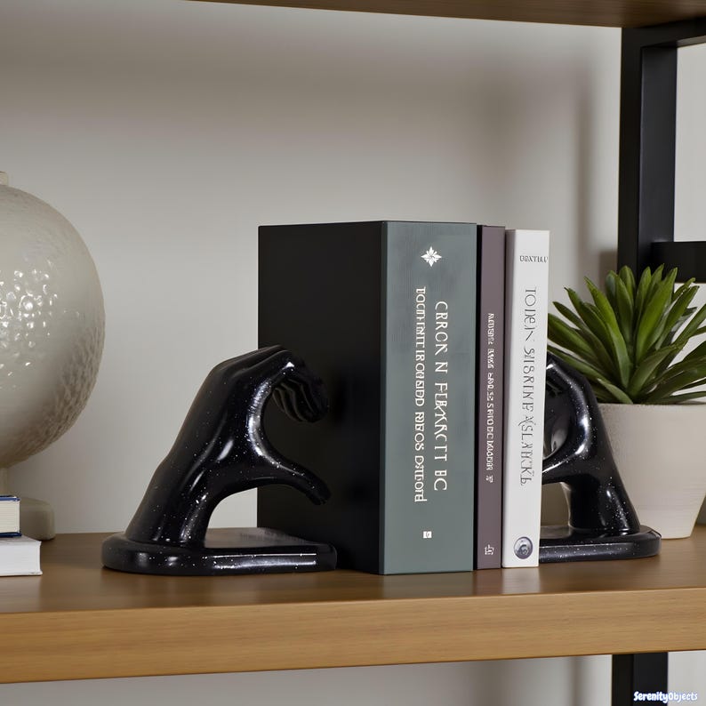 Sculptural Hand Bookends | Modern Home Decor Gift - Etsy Canada