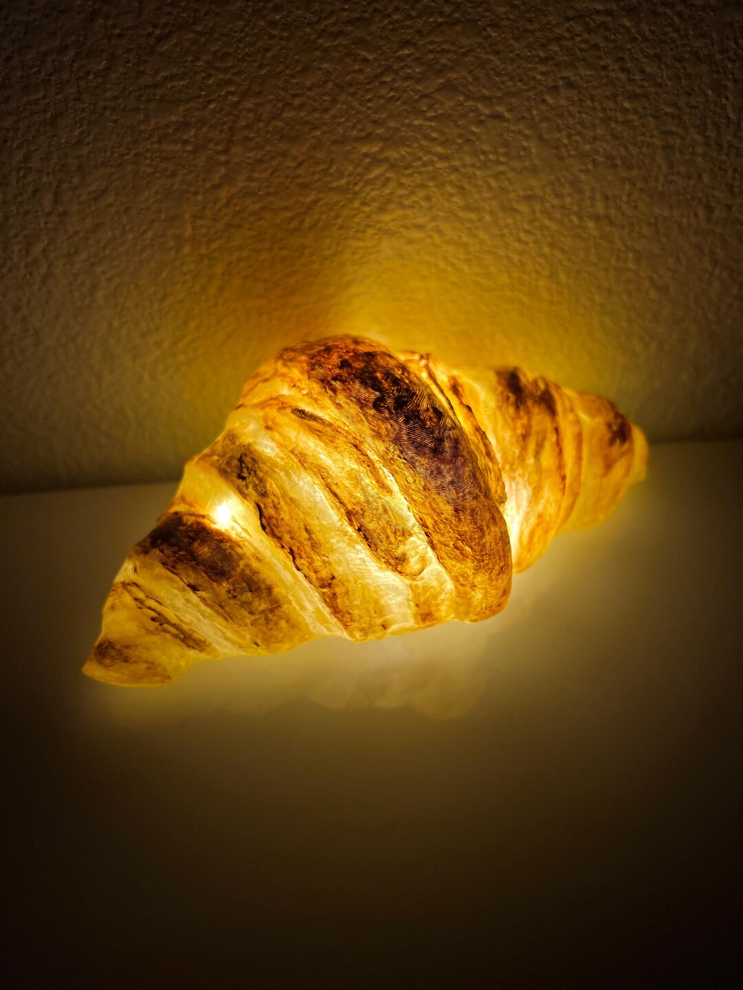 Croissant Lamp (3D Printed & Painted, Life Size) - Etsy