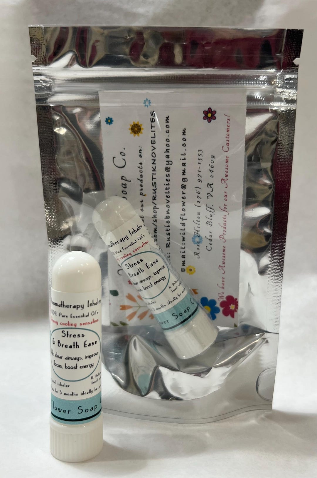 Portable Aromatherapy Inhalers: Wellness Essential Oil Diffuser - Etsy