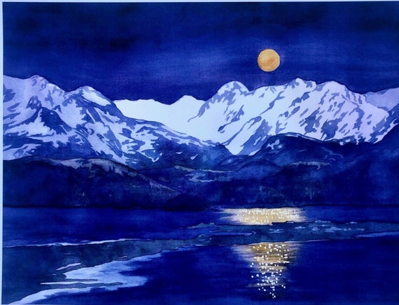 Homer Spit Moon | Etsy