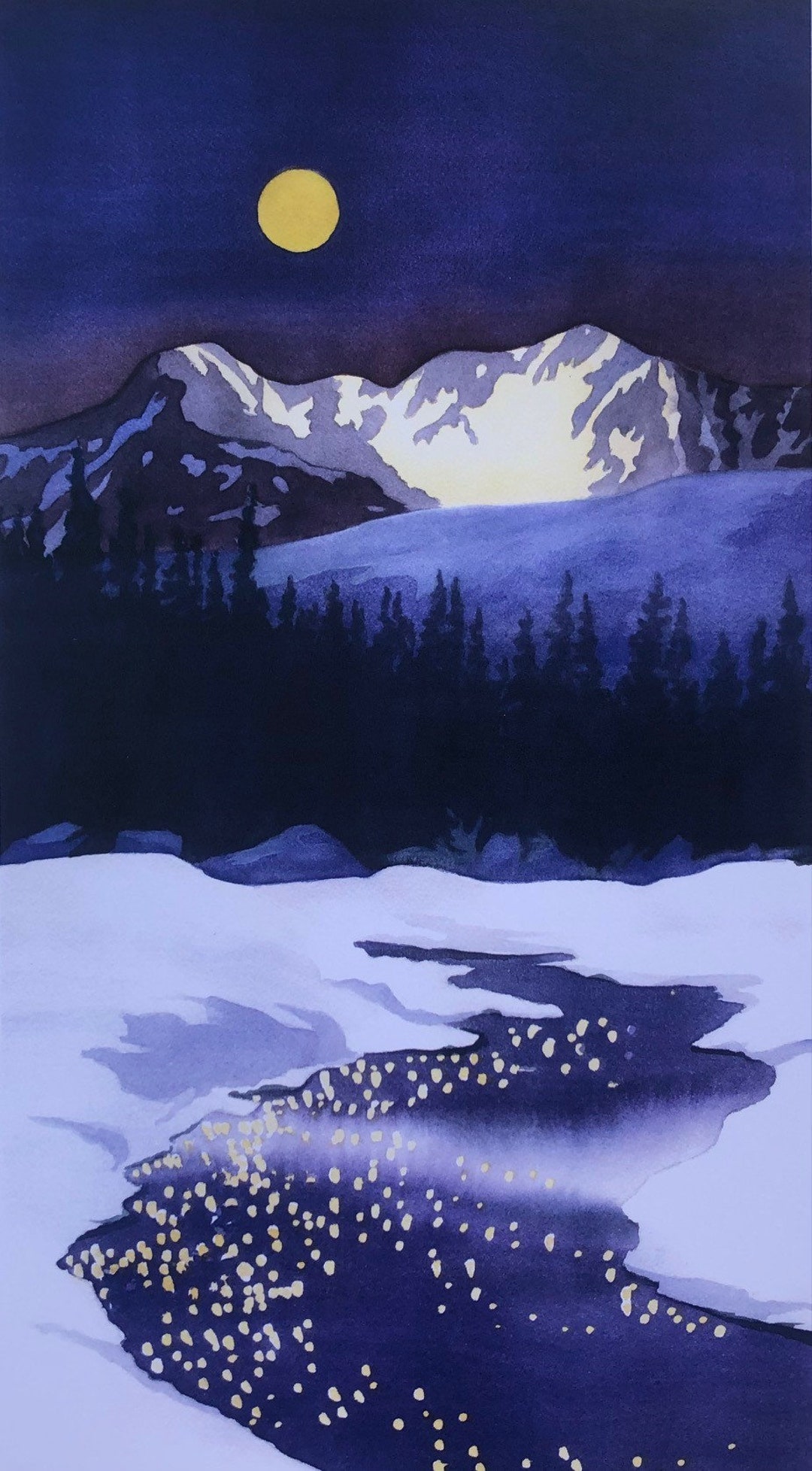 Beluga Lake Moon - Etsy