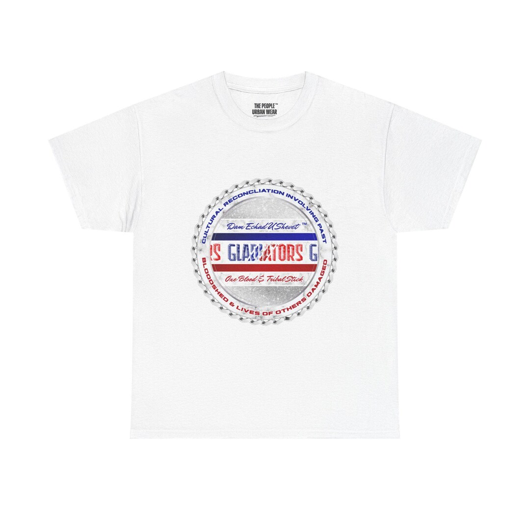 Peace and Unity Patch Tee, Blue and Red Unity - Etsy