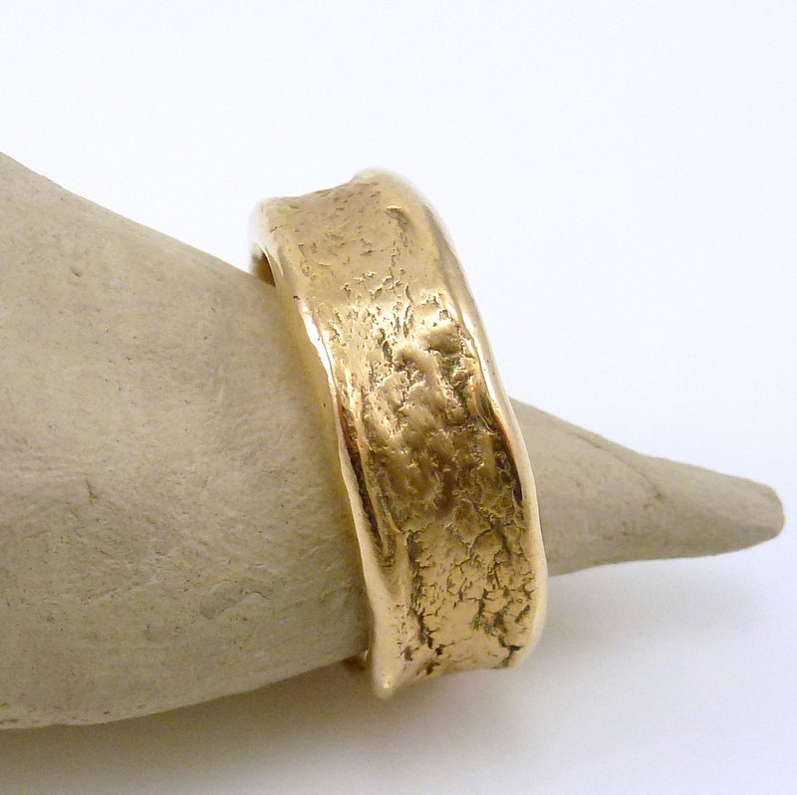 Organic Bronze Ring ARCADIAN Textured Bronze Ring Men's | Etsy